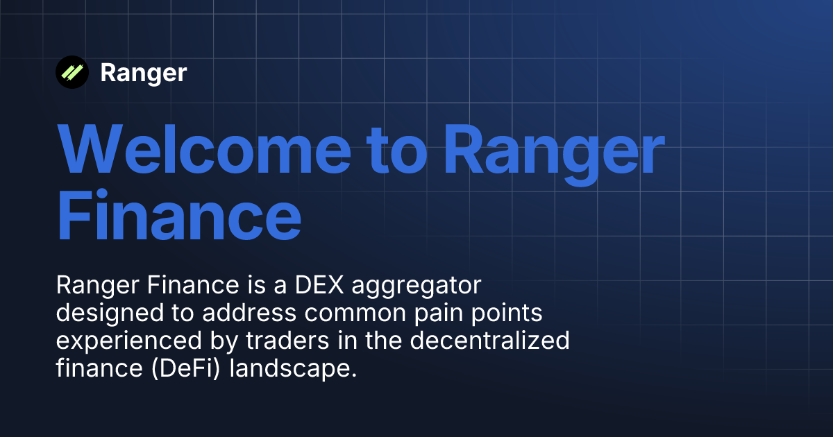 Welcome to Ranger Finance | Ranger