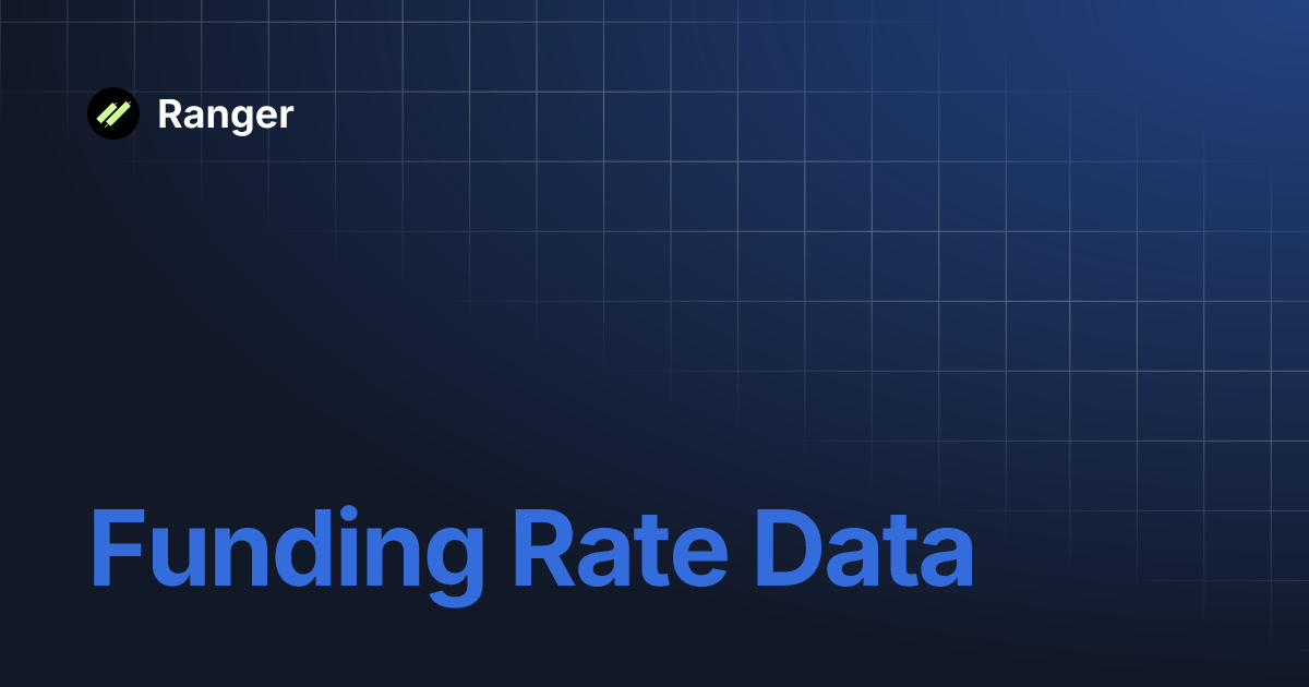 Funding Rate Data | Ranger
